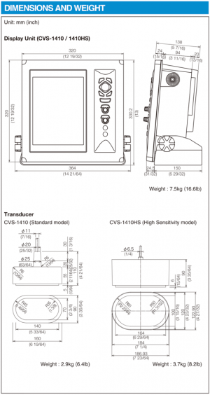 Sonda KODEN CVS 1410 con pantalla de 10,4" - SailandTrip