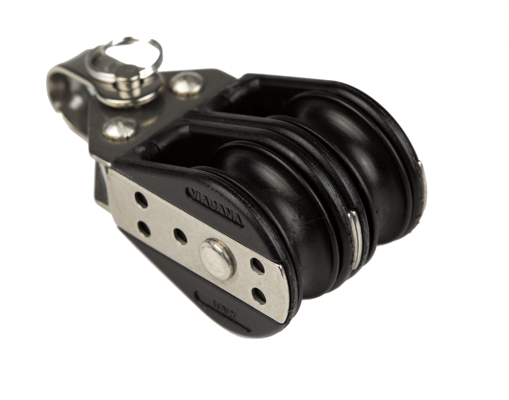 POLEA CON BASE Y MORDAZA DE RODAMIENTOS