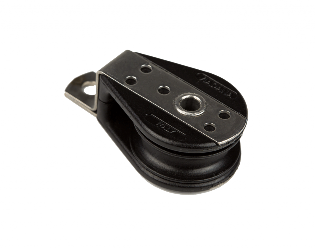 POLEA VERTICAL DE BASE FIJA VIADANA CON ROLDANA DE 22 mm