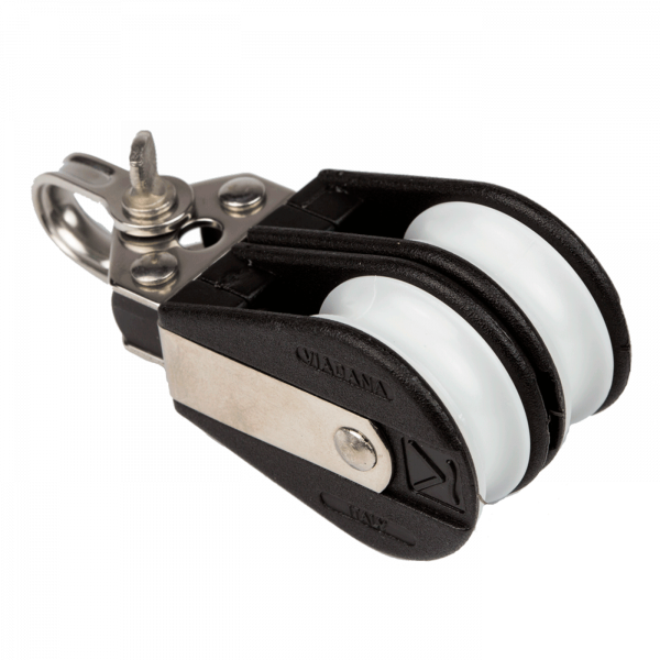POLEA DOBLE de 34 mm para cabo max 8 mm